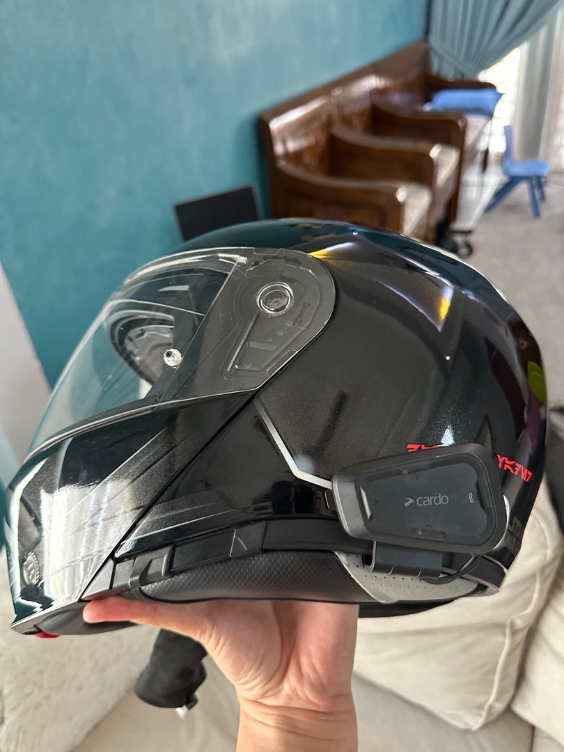 HJC RPHA 90 with Cardo Bluetooth audio, Auto Accessories on Carousell