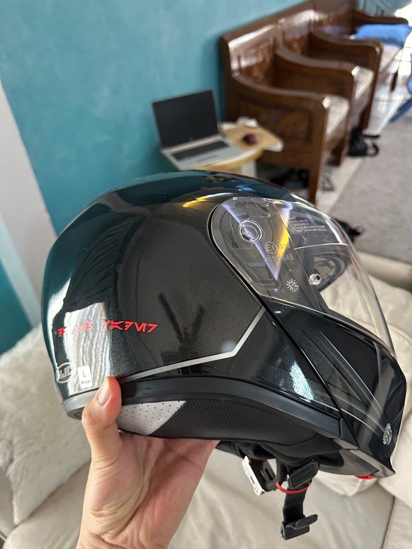 HJC RPHA 90 with Cardo Bluetooth audio, Auto Accessories on Carousell