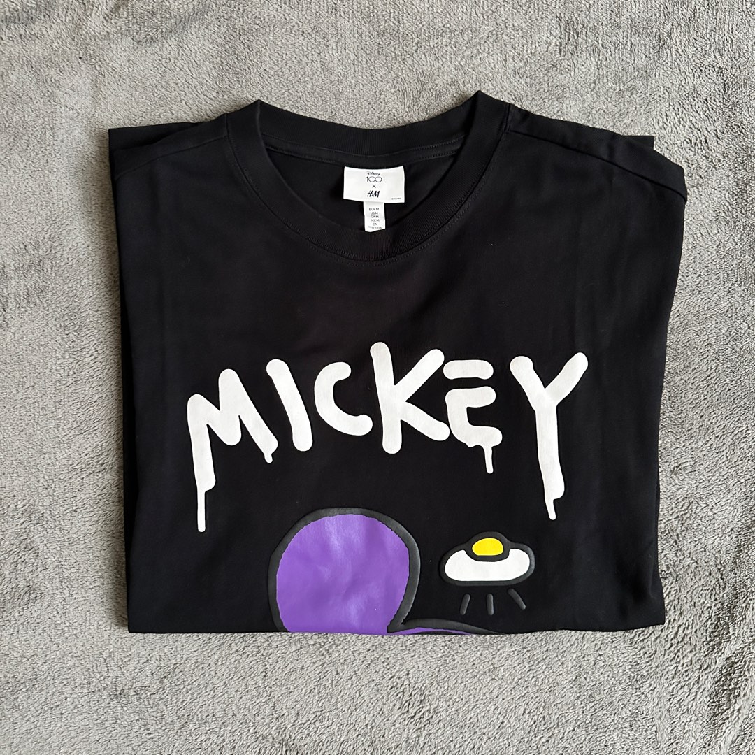 H&M Mickey Mouse Disney @ 100, Men's Fashion, Tops & Sets, Tshirts ...