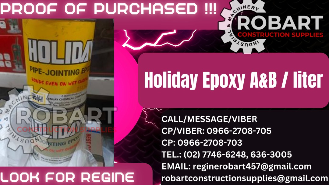 Holiday Epoxy A&B / liter, Commercial & Industrial, Construction Tools ...