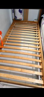 Complete IKEA Hopen Bed Frame & Sultan Mattress, Furniture & Home ...