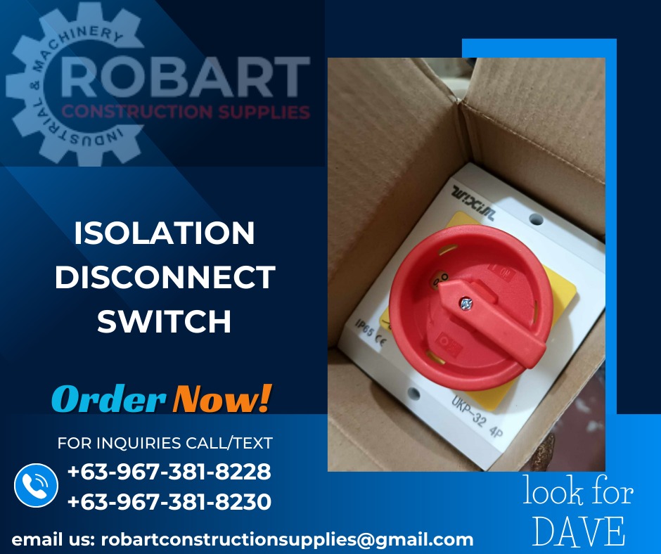 ISOLATION DISCONNECT SWITCH, Commercial & Industrial, Construction ...