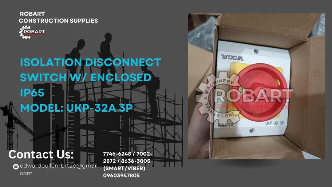 Isolation Disconnect Switch w/ Enclosed IP65 Model: UKP-32A 3P ...