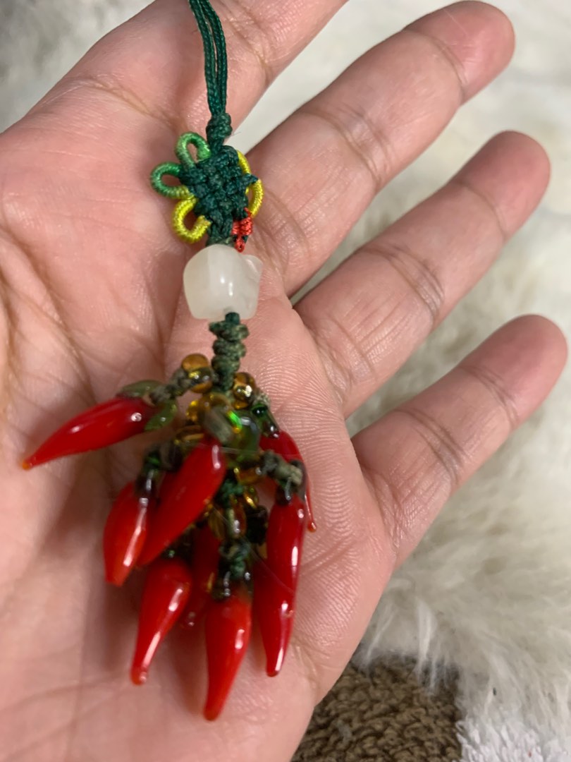 Japan lucky chilli key charm, Women's Fashion, Jewelry & Organizers ...