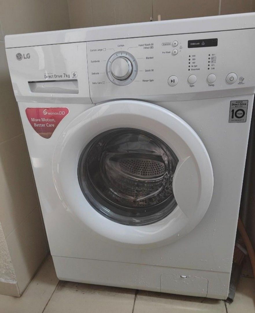 LG Direct Drive Washing machine 7kg, TV & Home Appliances, Washing Machines and Dryers on Carousell