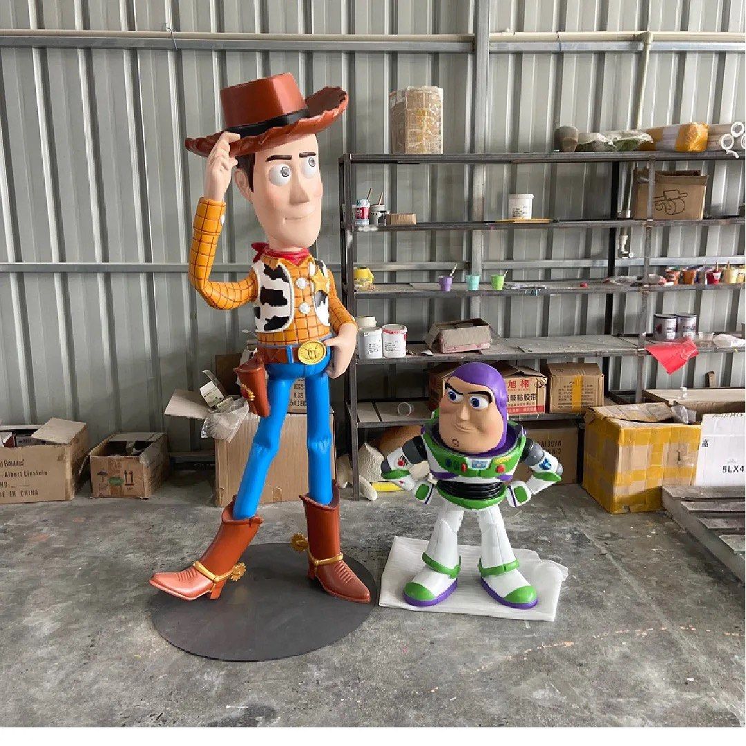 170cm Life Size Sheriff Woody Buzz Lightyear Alien Toy Story Statue ...