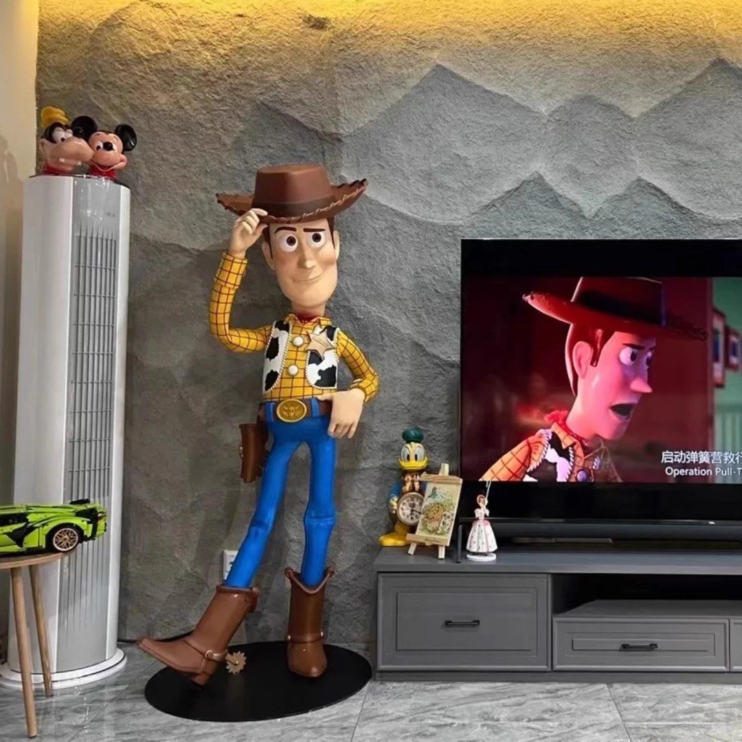 170cm Life Size Sheriff Woody Buzz Lightyear Alien Toy Story Statue ...