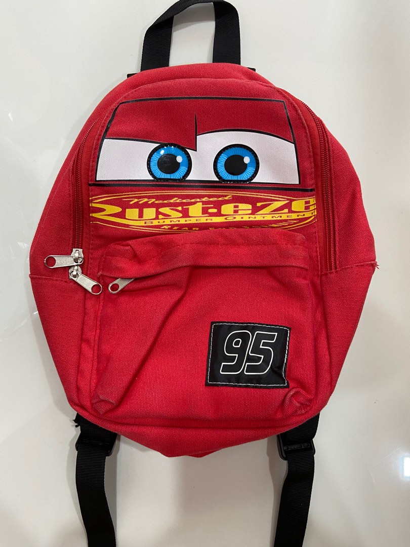 Lightning McQueen Backpack, Men's Fashion, Bags, Backpacks on Carousell