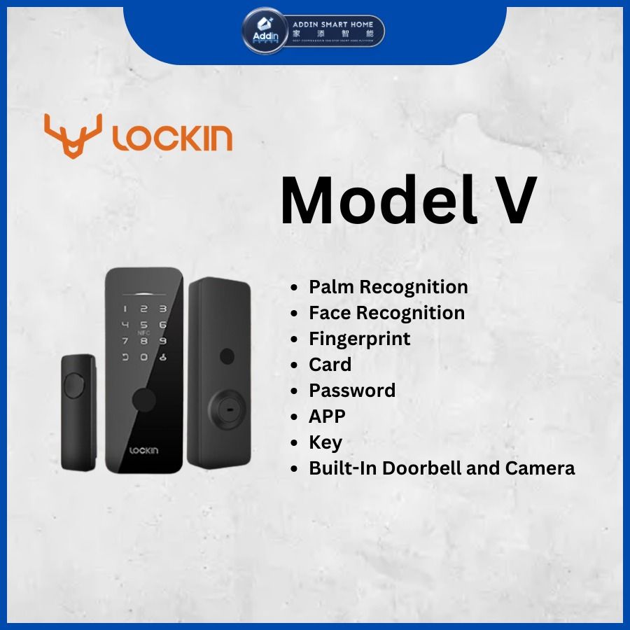 LOCKIN Smart Lock V5 Max + Model V / Fingerprint Password Mijia app ...