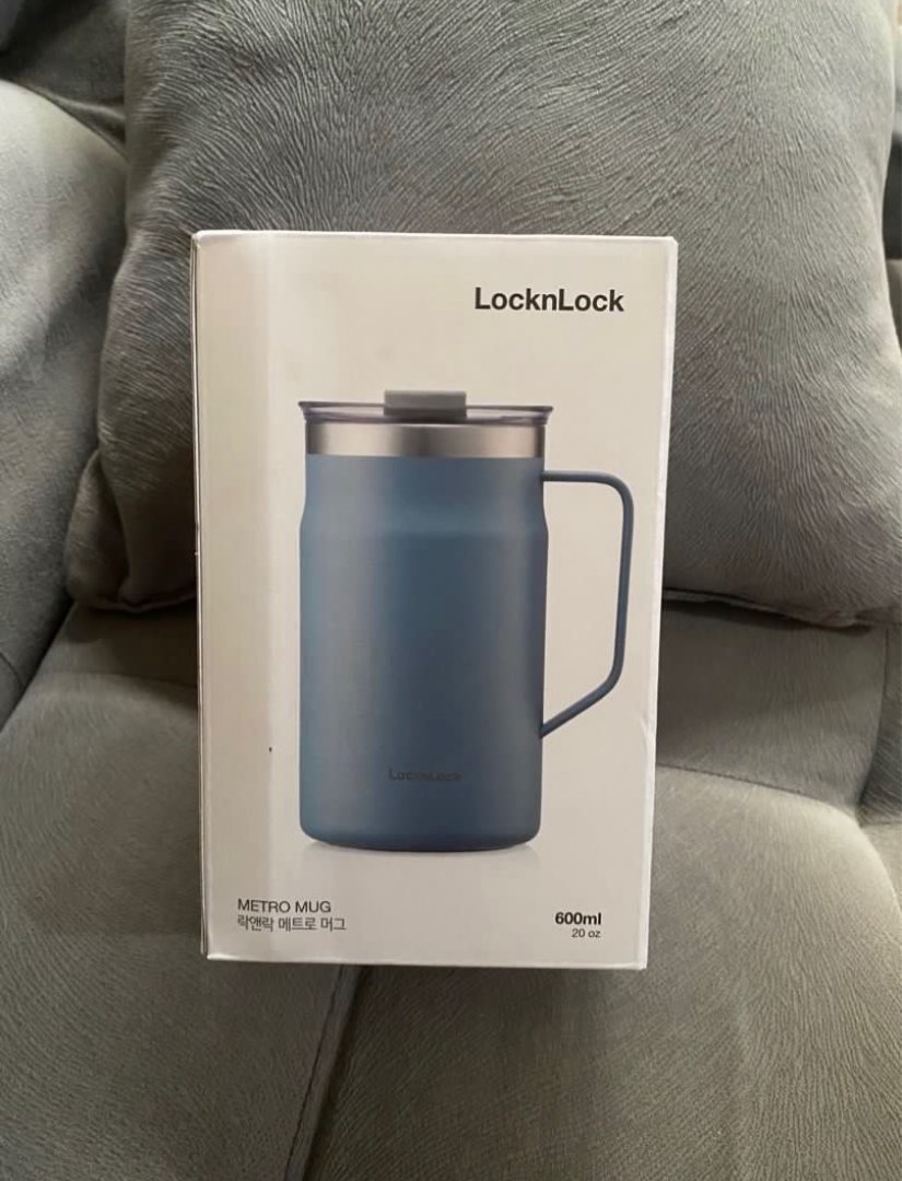 LocknLock Tumbler Metro Mug 600ml - LHC4282, Kitchen & Appliances di ...