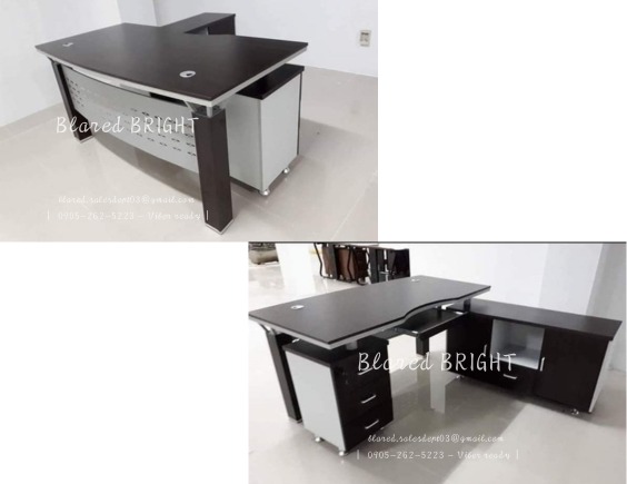 L-type Executive Table : Color Wenge | Office furniture - Office ...