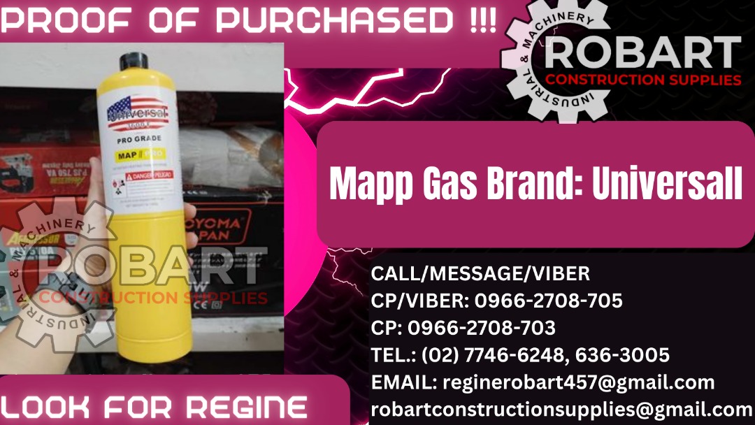 Mapp Gas Brand: Universall, Commercial & Industrial, Construction Tools ...