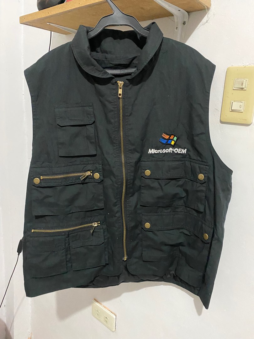 Microsoft vintage utility vest, Men's Fashion, Tops & Sets, Vests on ...