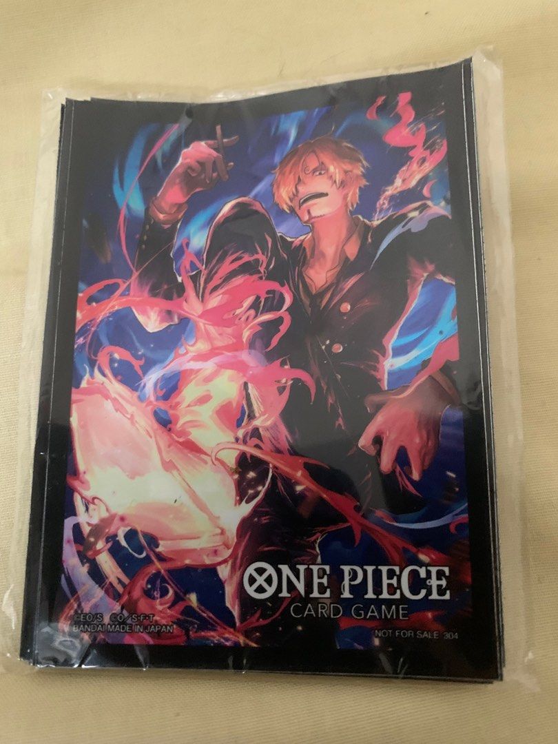 One Piece OPTCG Sleeves - Sanji, Hobbies & Toys, Toys & Games on Carousell