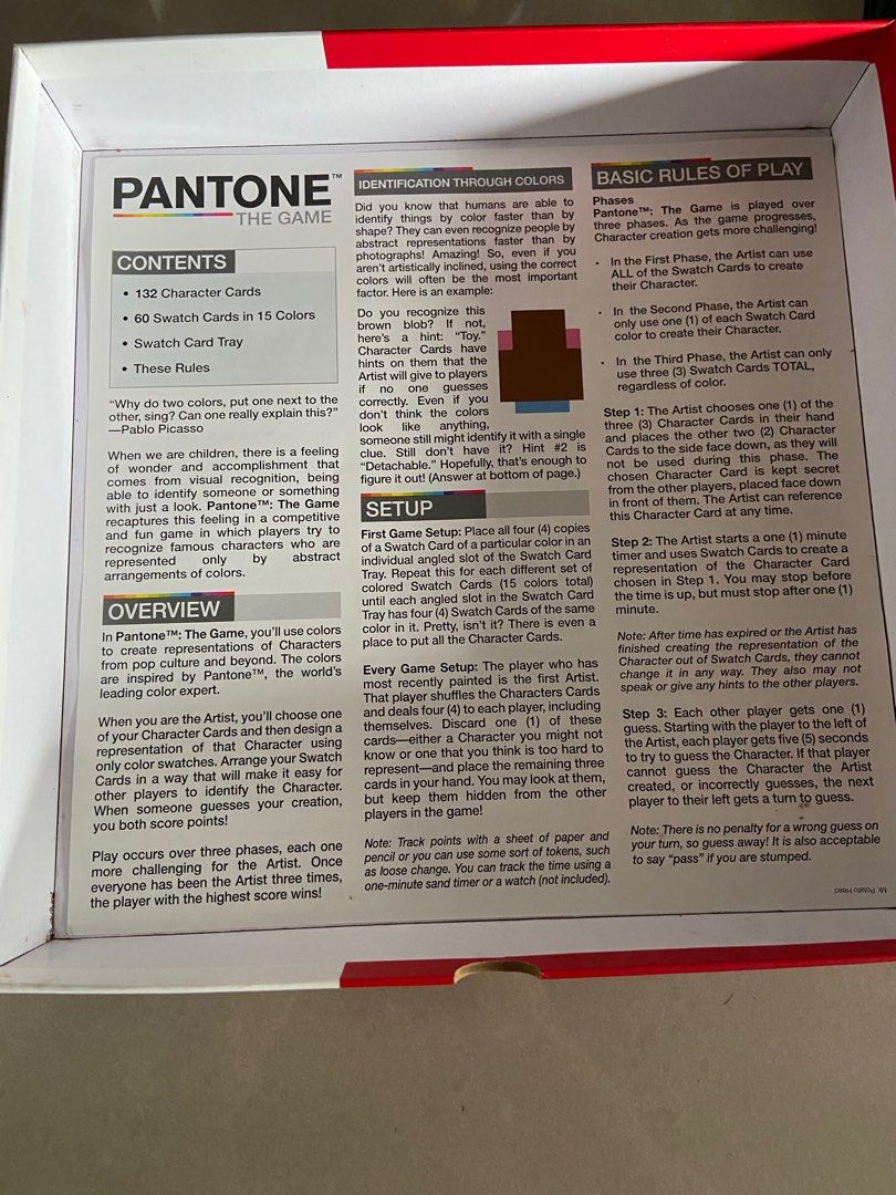 Pantone The Game, Hobbies & Toys, Toys & Games on Carousell
