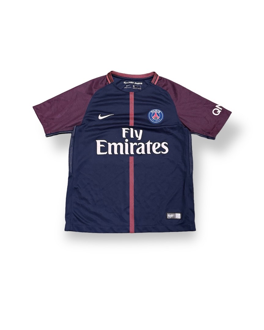 Paris Saint Germain Fly Emirates Football Jersey, Women's Fashion, Tops ...