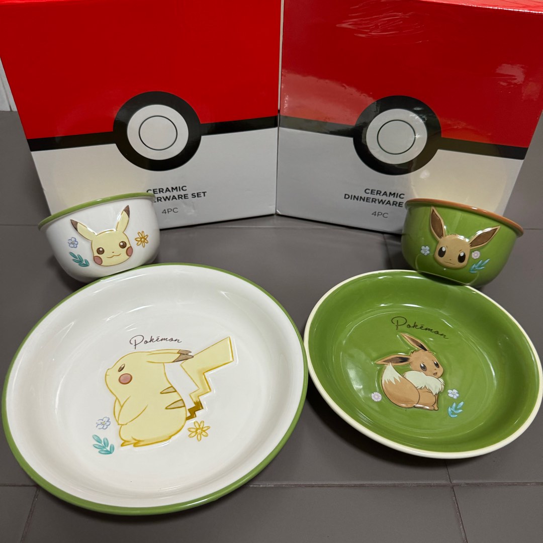 Pokémon Ceramic Dinnerware Set (NTUC FairPrice Living With Pokémon ...