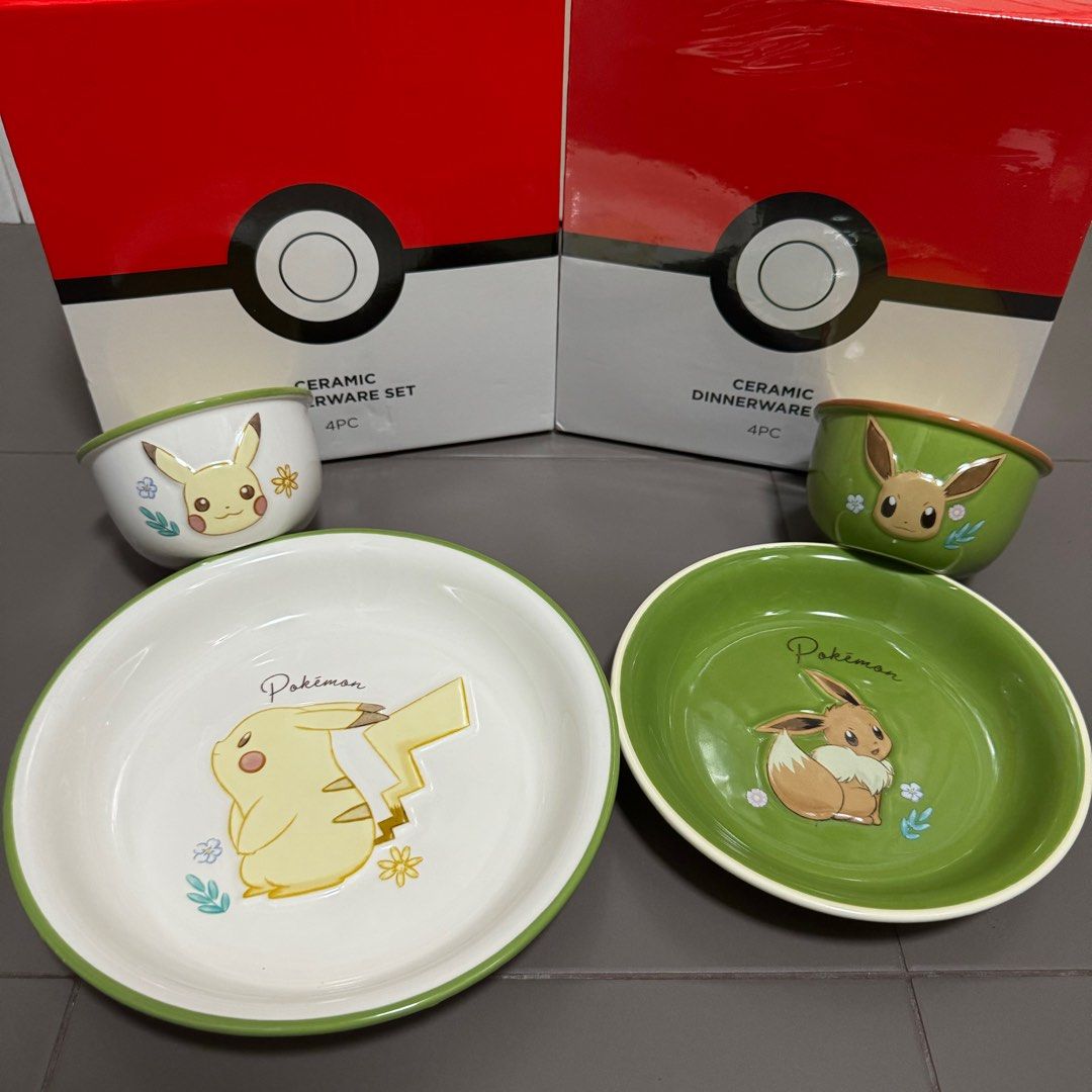 Pokémon Ceramic Dinnerware Set (NTUC FairPrice Living With Pokémon ...