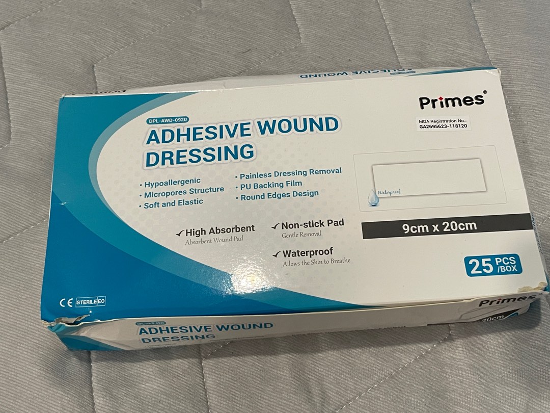 Primes Adhesive Wound Dressing - Waterproof (Postnatal wound care ...