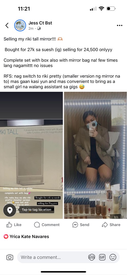 Riki tall mirror, Furniture & Home Living, Home Decor, Mirrors on Carousell