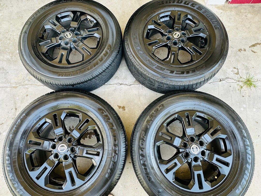 Rim dan tayar original navara 2022, Auto Accessories on Carousell