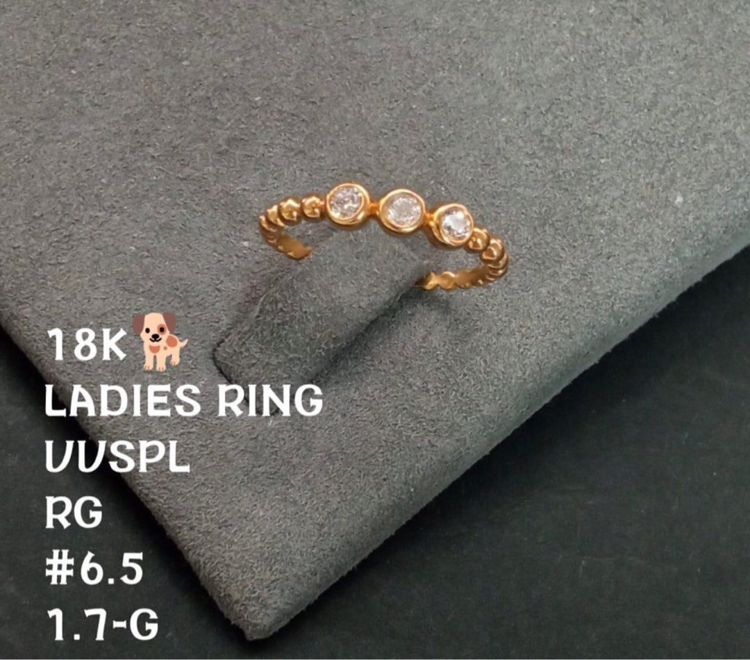 Rose Gold Stones Bubble Ring, Women's Fashion, Jewelry & Organizers, Rings on Carousell