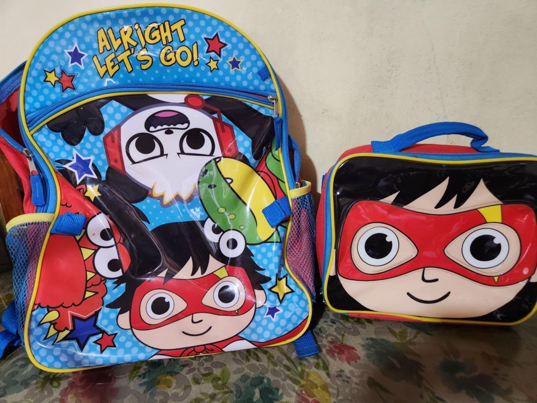 Ryan’s World Backpack & lunchbox set, Hobbies & Toys, Toys & Games on ...