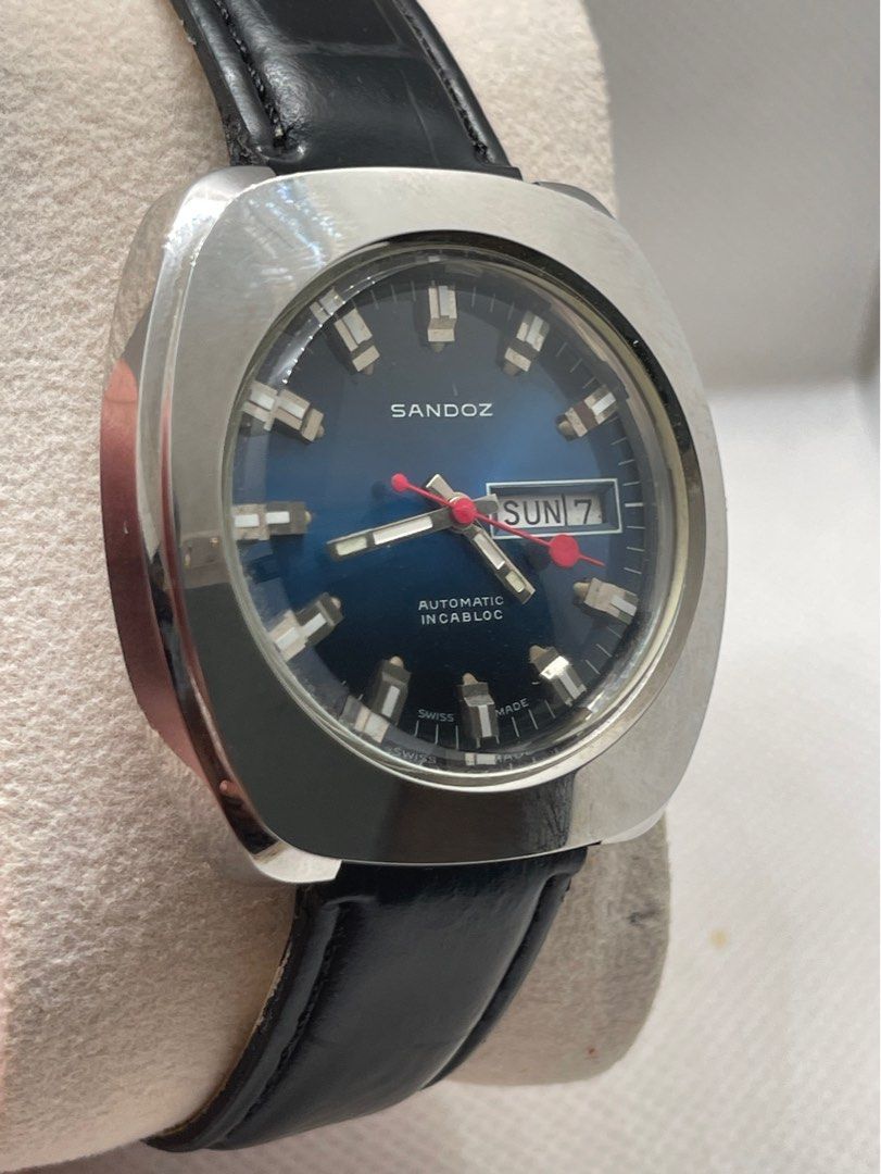 Sandoz Dial Blue Automatic Swiss Made, Men's Fashion, Watches ...