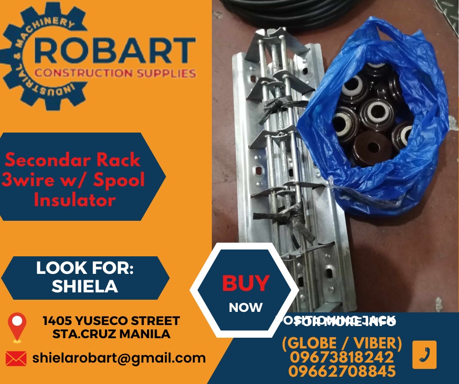 Secondary Rack 3wire w/ Spool Insulator, Commercial & Industrial ...