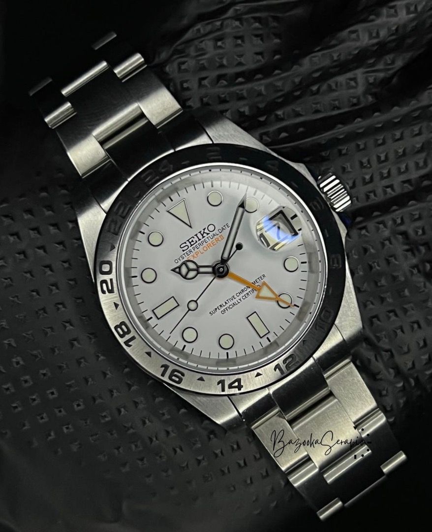 Seiko custom GMT watch, Luxury, Watches on Carousell