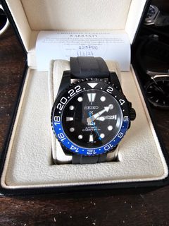 Custom Seiko Mod 41mm Black Bay Heritage Red Bezel Automatic Watch, Men ...