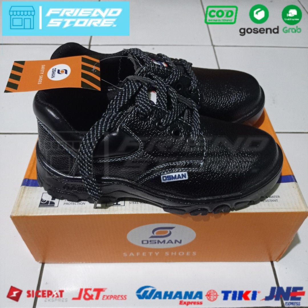 Sepatu Safety Osman Original uk. 39 (Baru), Fesyen Pria, Sepatu ...