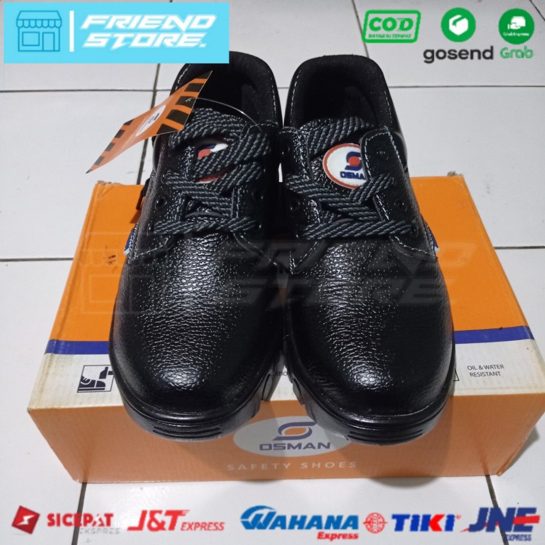 Sepatu Safety Osman Original uk. 39 (Baru), Fesyen Pria, Sepatu ...