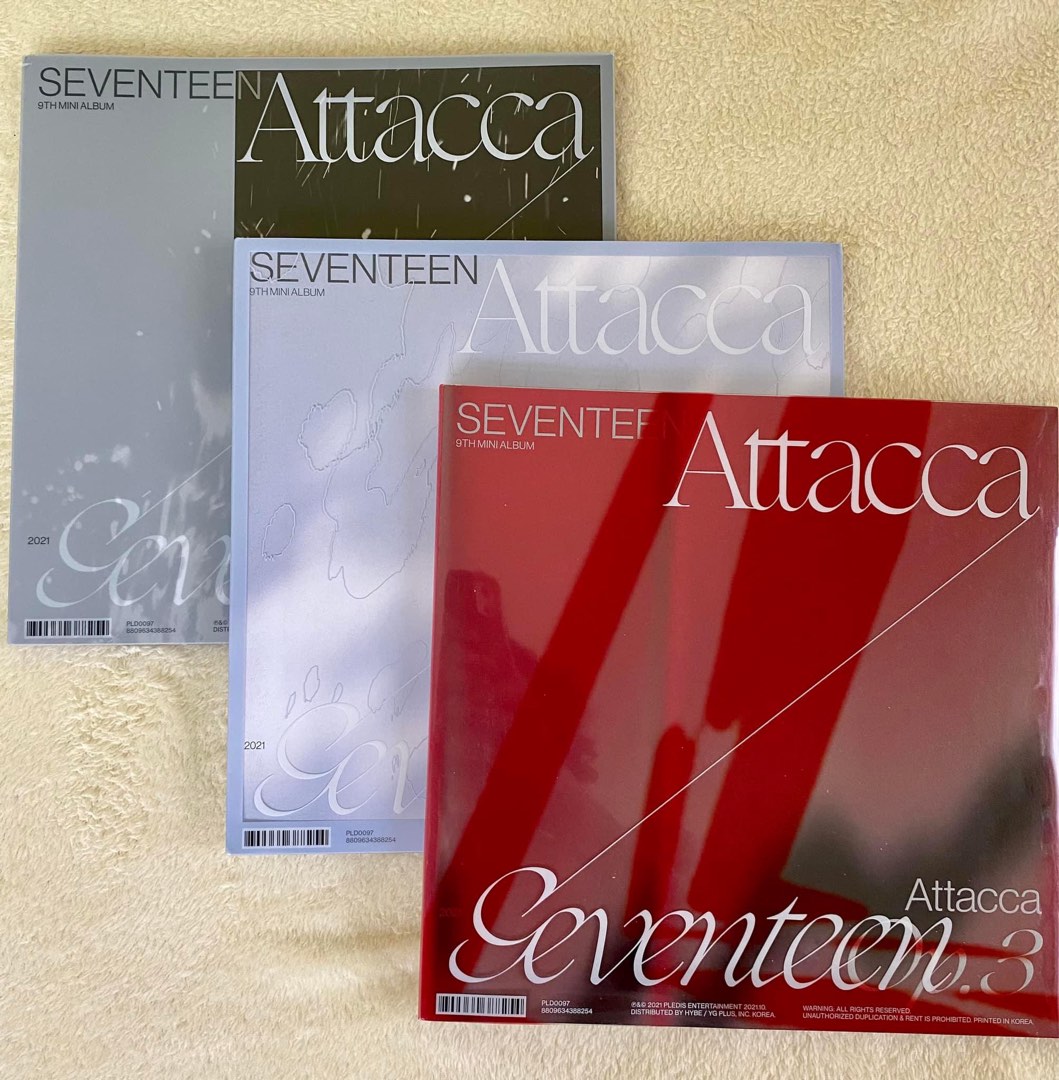 Seventeen 8th Mini Album - Attacca Set, Hobbies & Toys, Music & Media ...