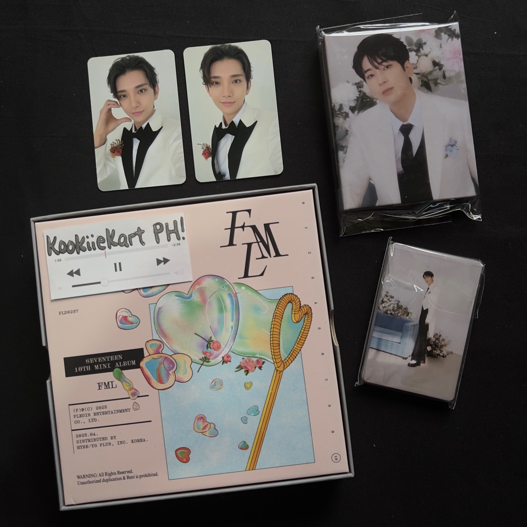 SEVENTEEN Set Wonwoo FML Carver Set & Joshua Random Photocards Carat Ver Groom Wedding Photocard ...