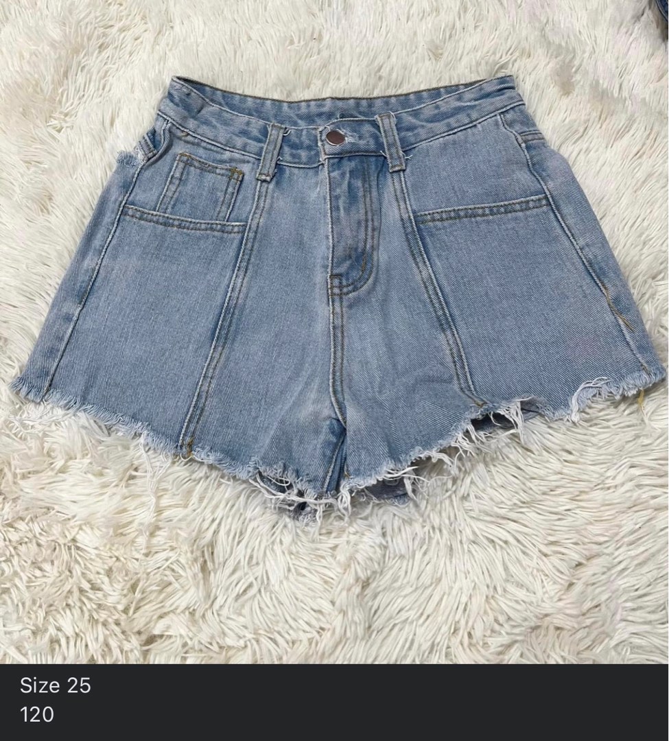 Tattered Short | Denim Short, Women's Fashion, Bottoms, Shorts on Carousell