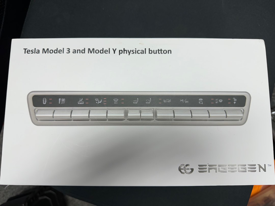 Tesla Model Y Physical Buttons / Tesla Model Y 實體鍵, 汽車配件, 電子配件 - Carousell