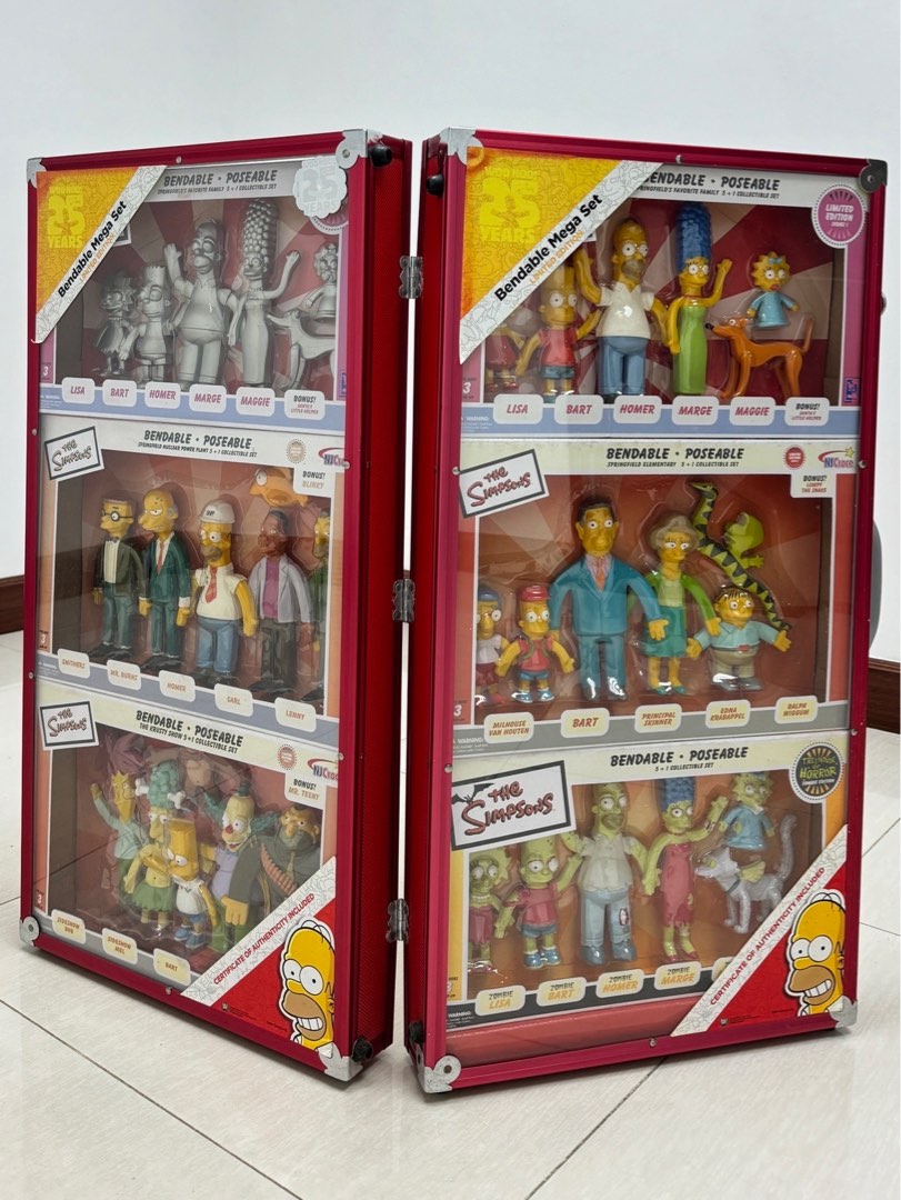The Simpson 25 years Bendable mega set - limited edition, 興趣及遊戲, 玩具 ...
