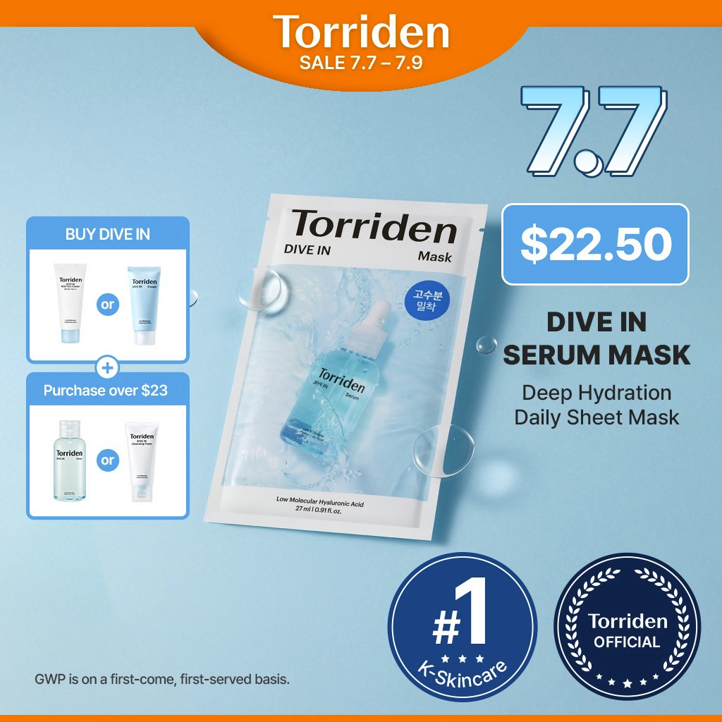 [Torriden Official] DIVE IN Low Molecular Hyaluronic Acid Facial Serum ...