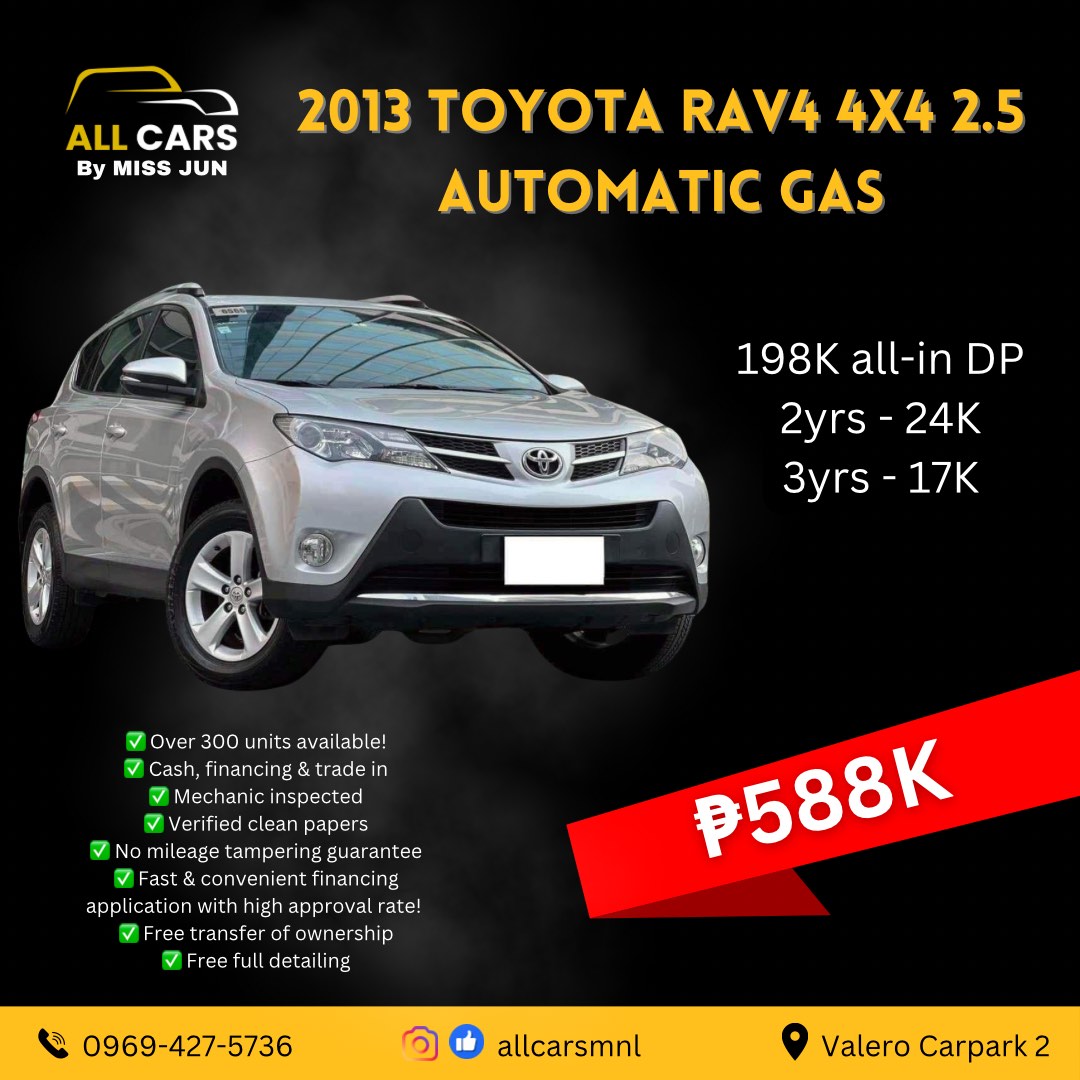 Toyota Rav4 RAV4 2.5 4x4 A/T Auto, Cars for Sale, Used Cars on Carousell