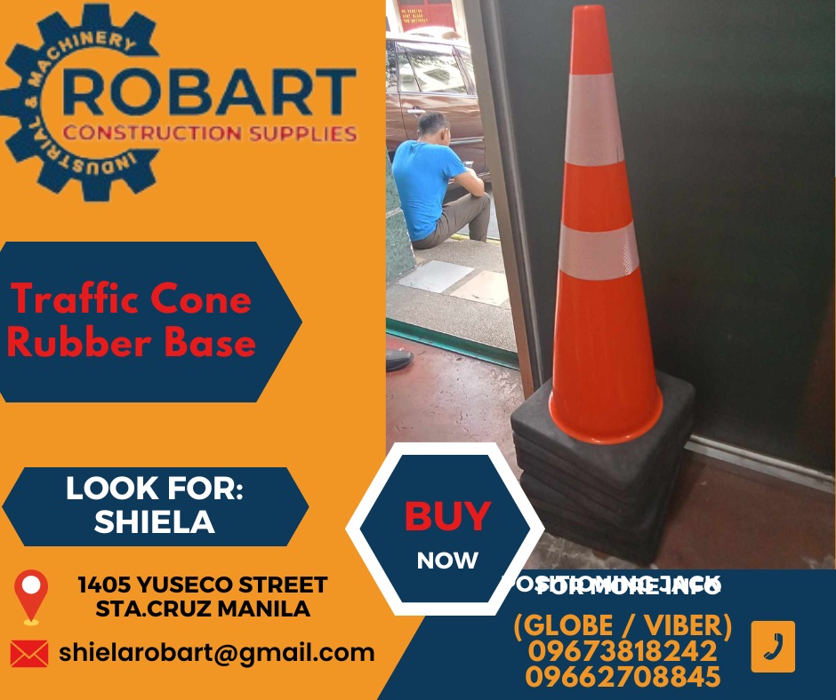 Traffic Cone Rubber Base, Commercial & Industrial, Construction Tools ...