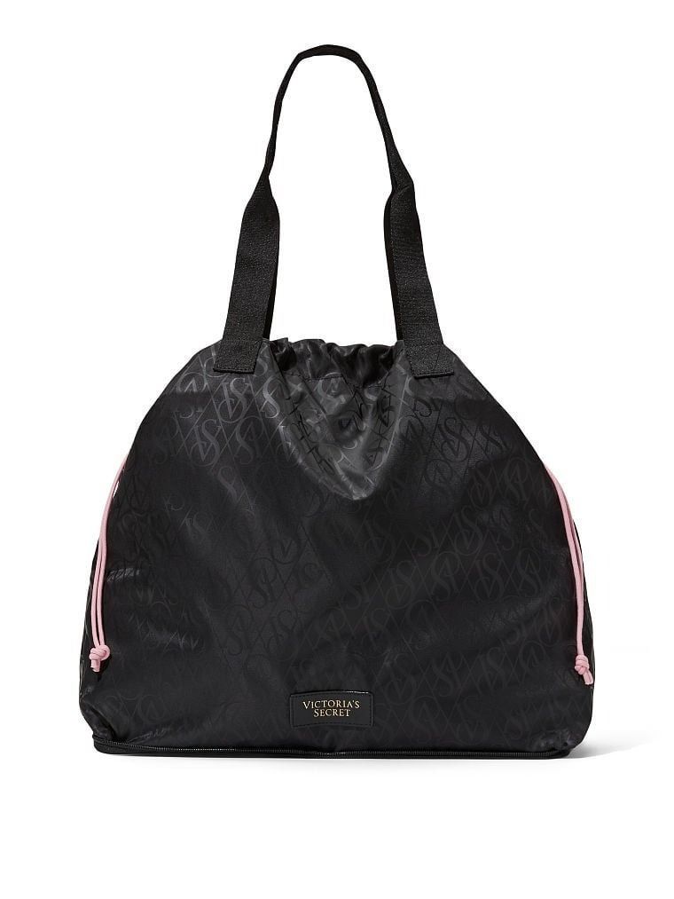 VICTORIA'S SECRET VS BLACK LIGHTWEIGHT PACKABLE TRAVEL GETAWAY ...