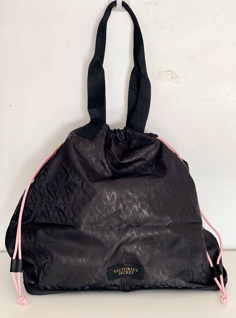 VICTORIA'S SECRET VS BLACK LIGHTWEIGHT PACKABLE TRAVEL GETAWAY ...