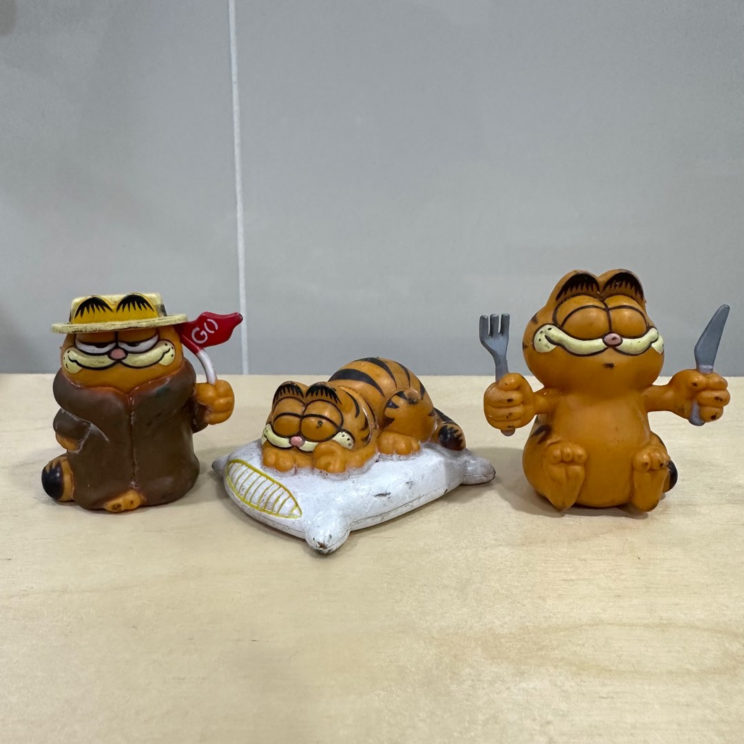 Vintage 1978 Garfield Figurines (3 in a set), Hobbies & Toys ...