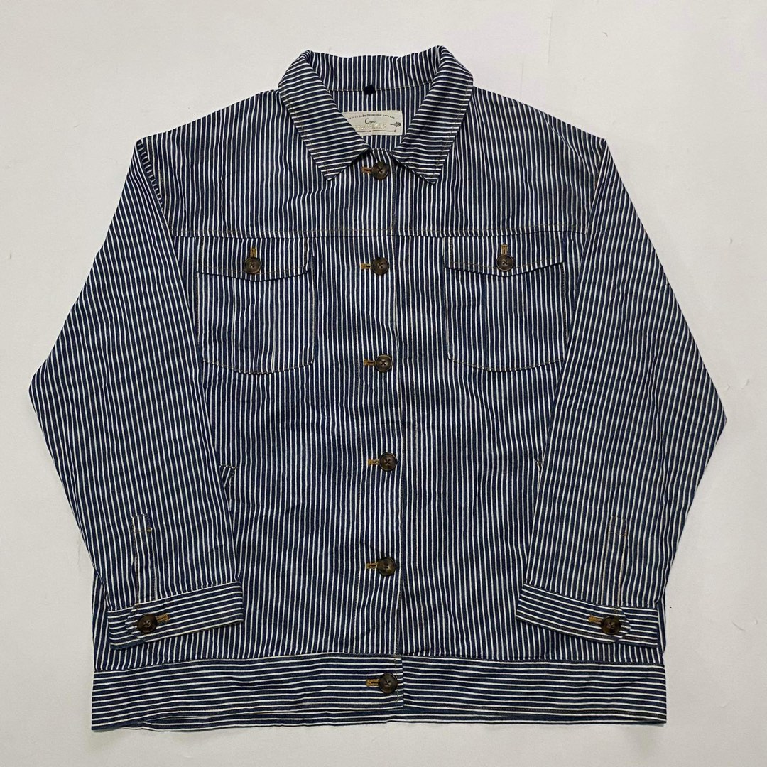 Vintage 90’s Ctwo February Hickory Work Jacket, Men's Fashion, Coats ...