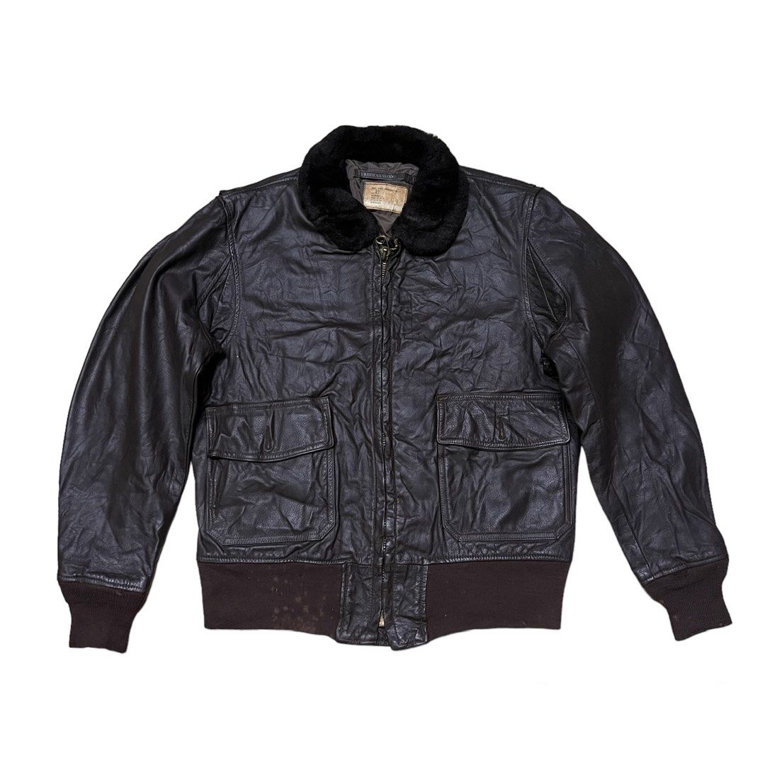 Vintage Type G-1 Flight leather jacket, Men's Fashion, Coats, Jackets ...