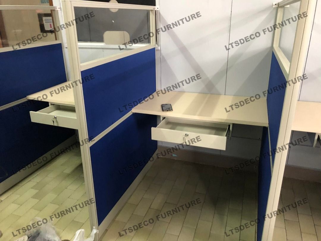 workstation table office partition furniture, Furniture & Home Living ...