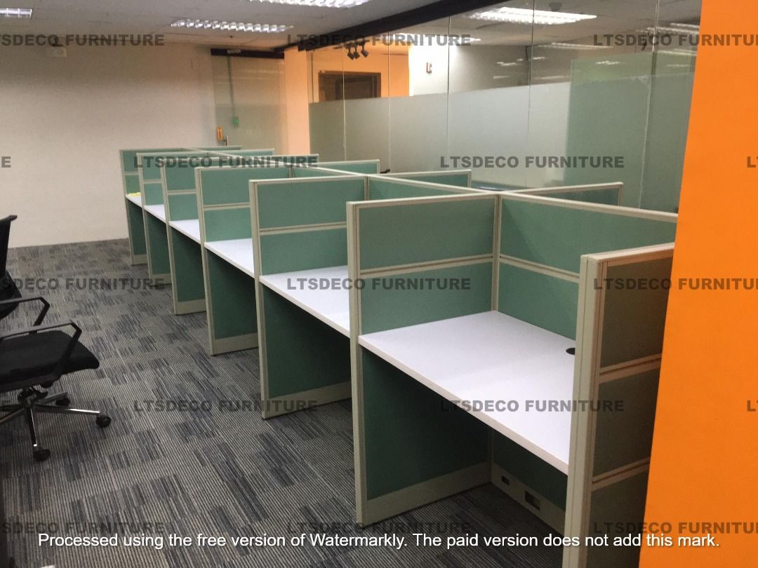 WORKSTATION TABLE OFFICE PARTITION FURNITURE MODULAR CUBICLES ...
