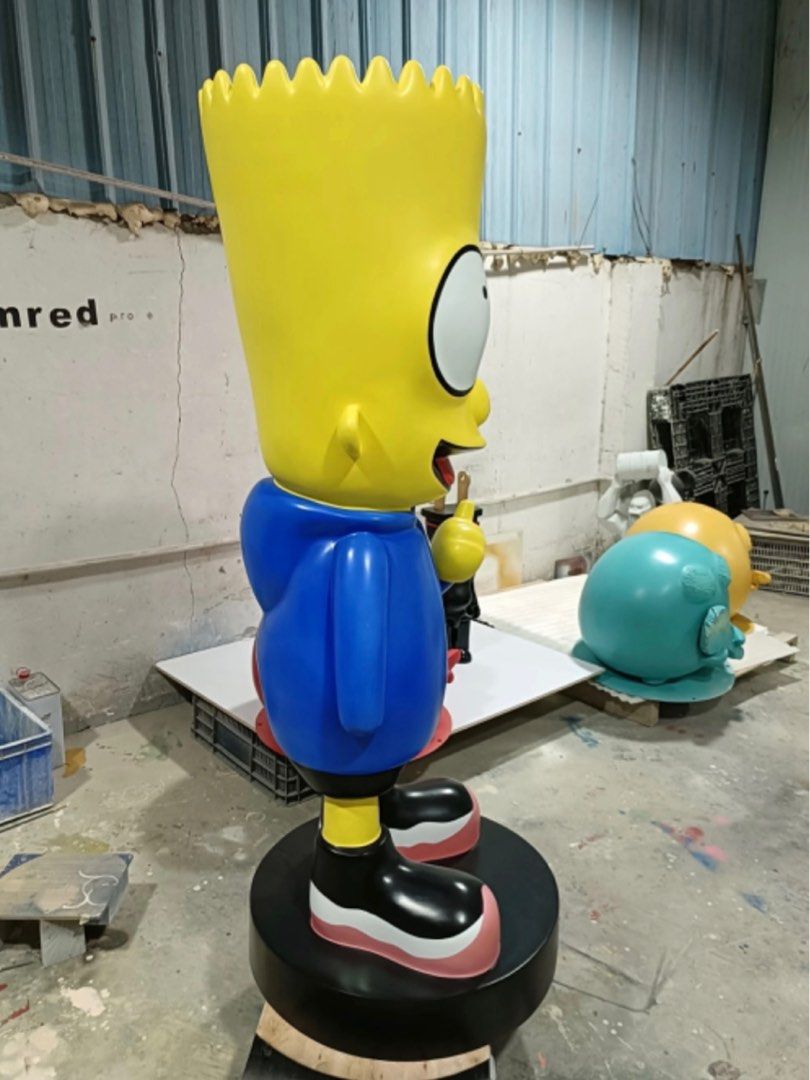 150cm Simpson Figure Statue Sculpture Life Size Cartoon Character Art ...