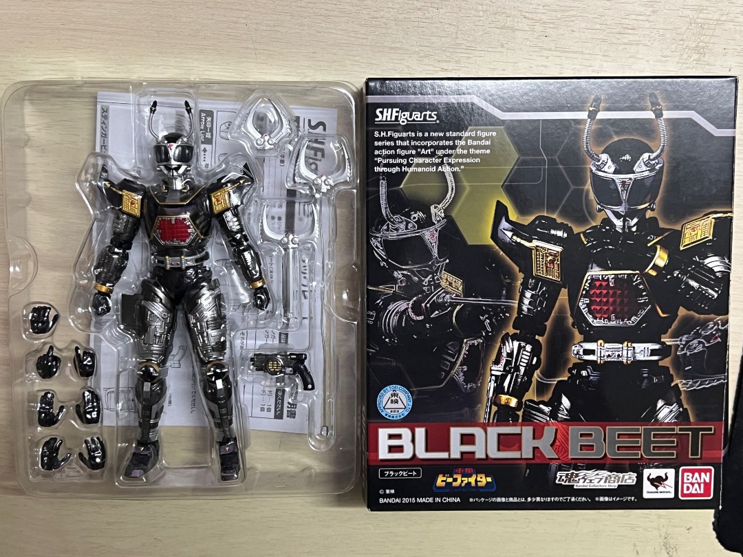 已開日版 魂限 SHF 重甲戰隊 BEETLE FIGHTER BLACK BEET, 興趣及遊戲, 玩具 & 遊戲類 - Carousell